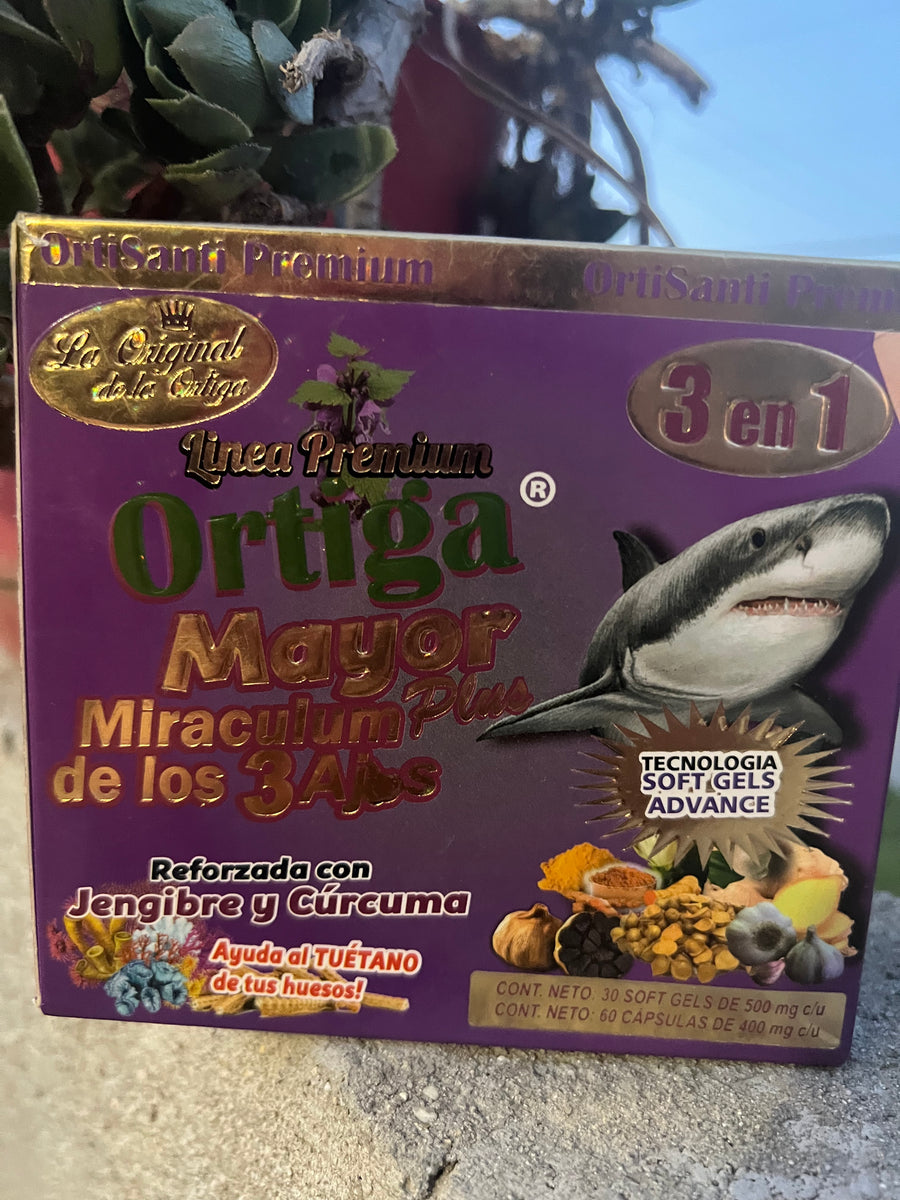Ortiga Mayor Plus Miraculum de los 3 Ajos – Medicinas Naturales Store