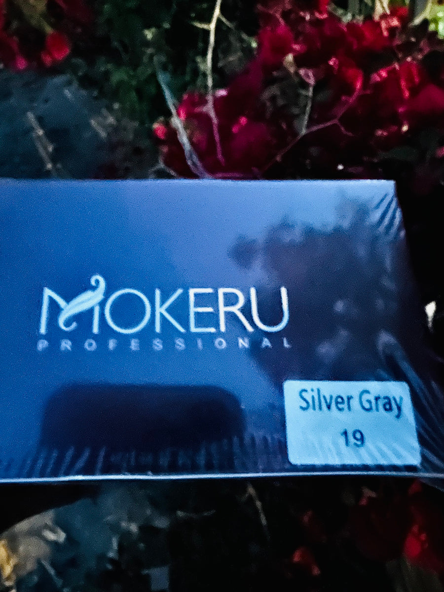 MOKERU Silver Gray 19 Argan Oil Hair Dye Color Shampoo – Medicinas ...
