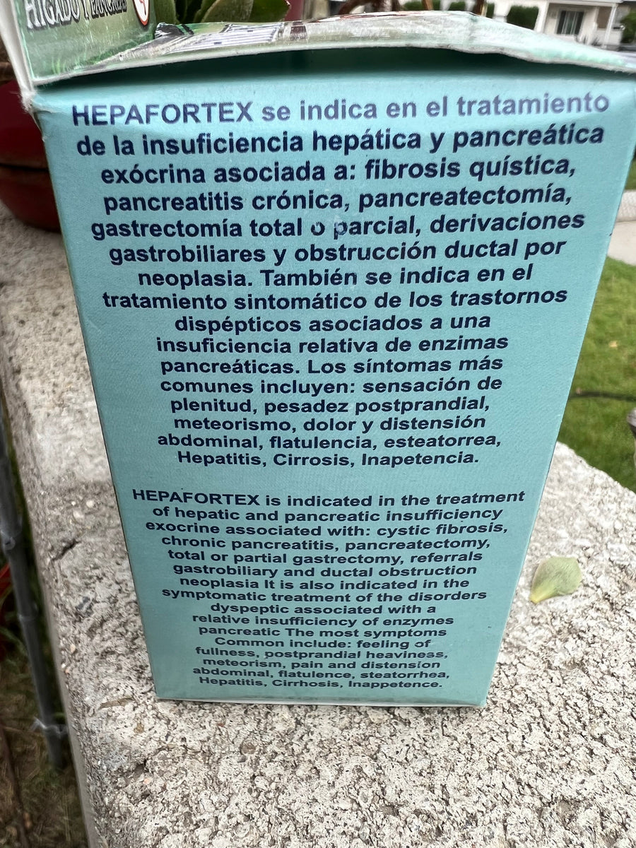 HEPAFORTEX Hígado y Páncreas 100 Tabs. de 500 mg – Medicinas Naturales ...