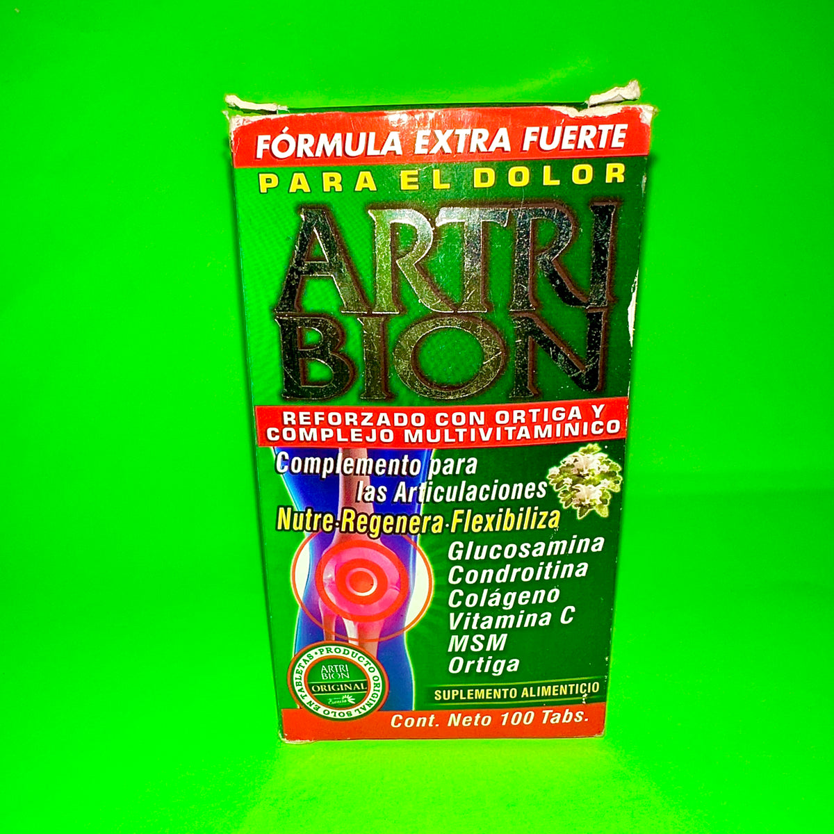 ARTRIBION 100 Tablets Reforzado con Ortiga y Complejo Multivitaminico ...