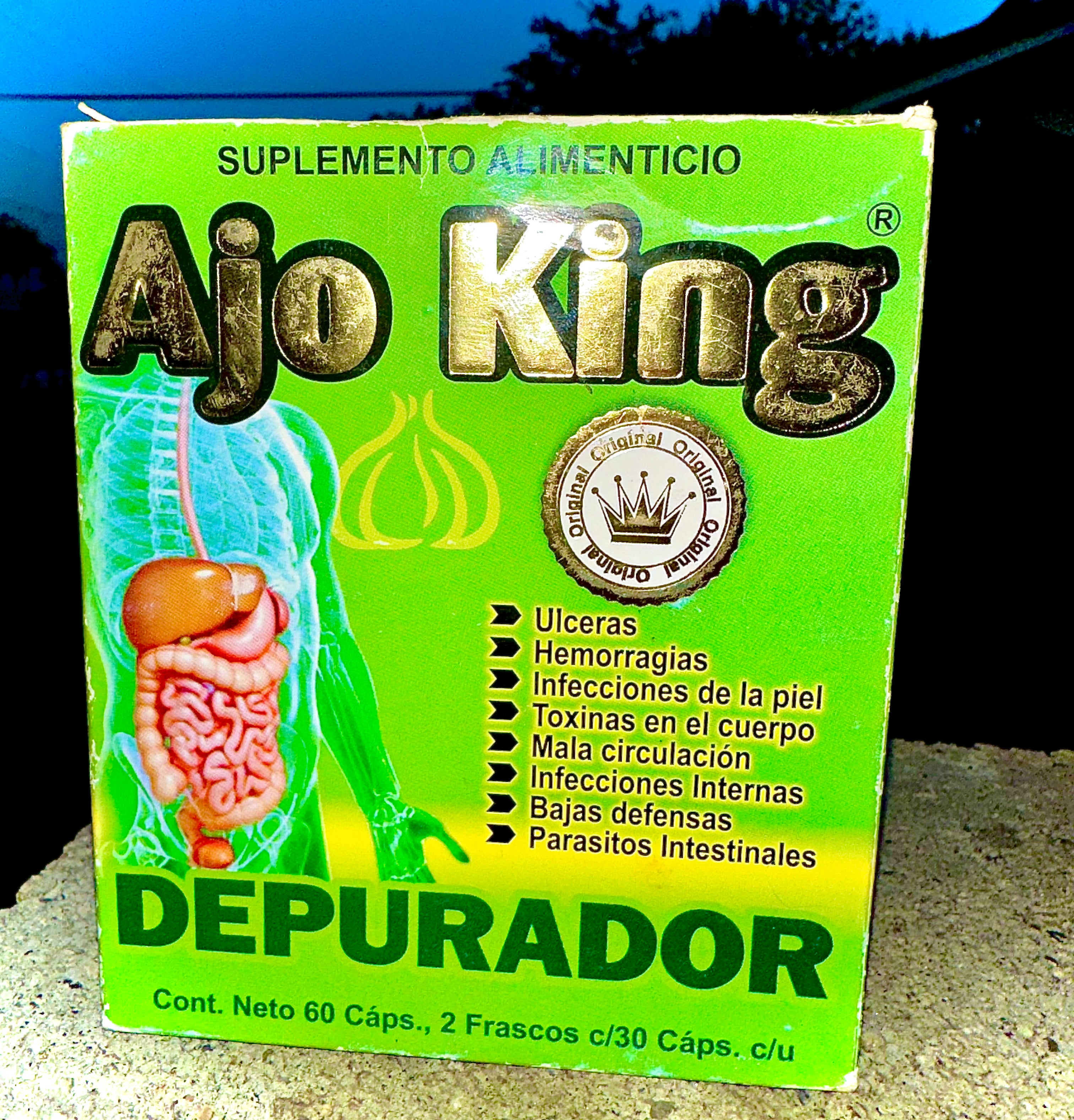 Ajo King Depurador 2 Frascos 60 & 30 Capsules – Medicinas Naturales ...