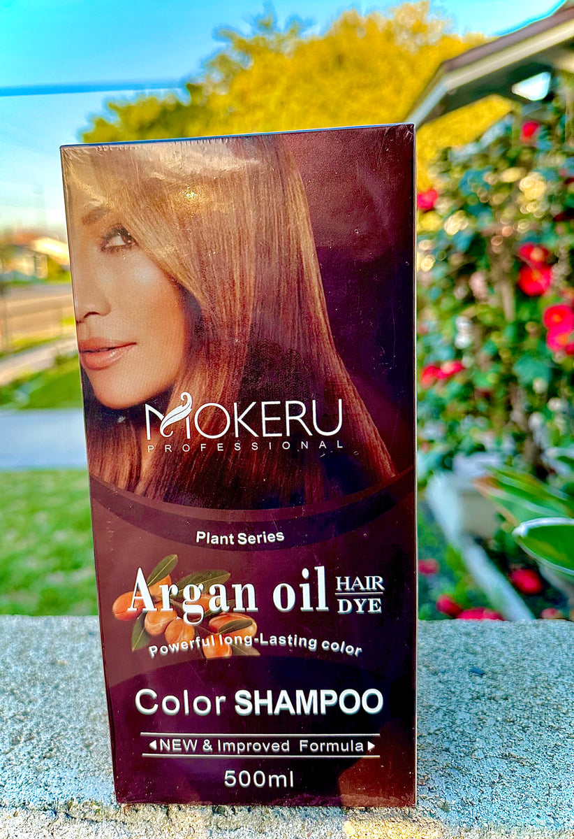 Shampoo Color Hair Dye Mokeru Professional w/ Árgan Oil 500 ml ...
