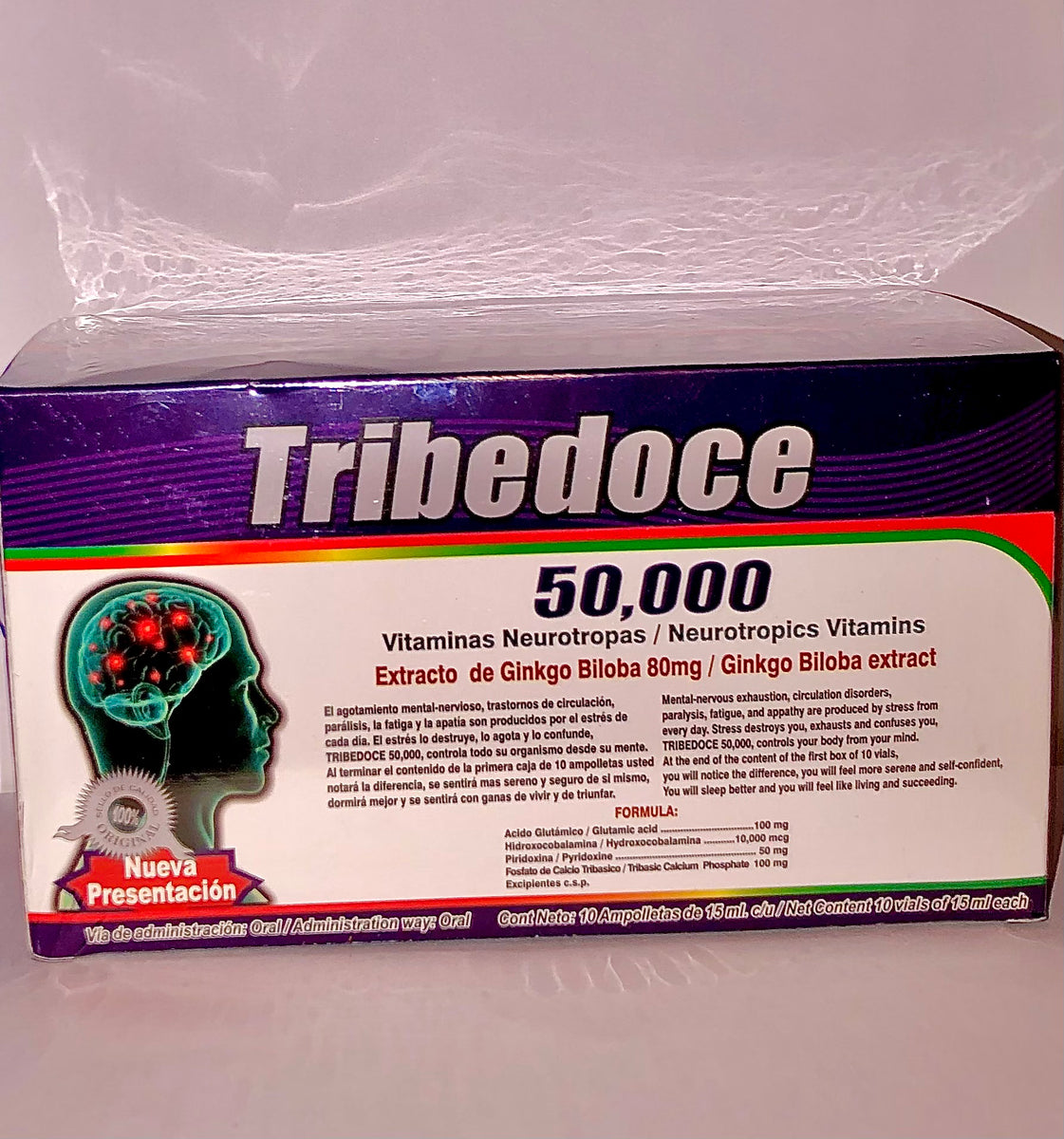 Tribedoce 50,000 10 microbotellas bebibles de 15 mL – Medicinas ...